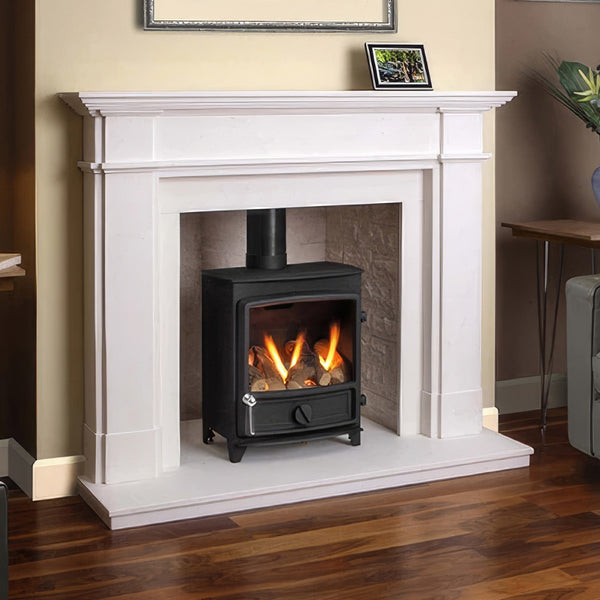 The Ascot Limestone Fireplace - FDC Mantels