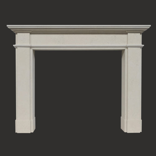 The Ascot Limestone Fireplace - FDC Mantels