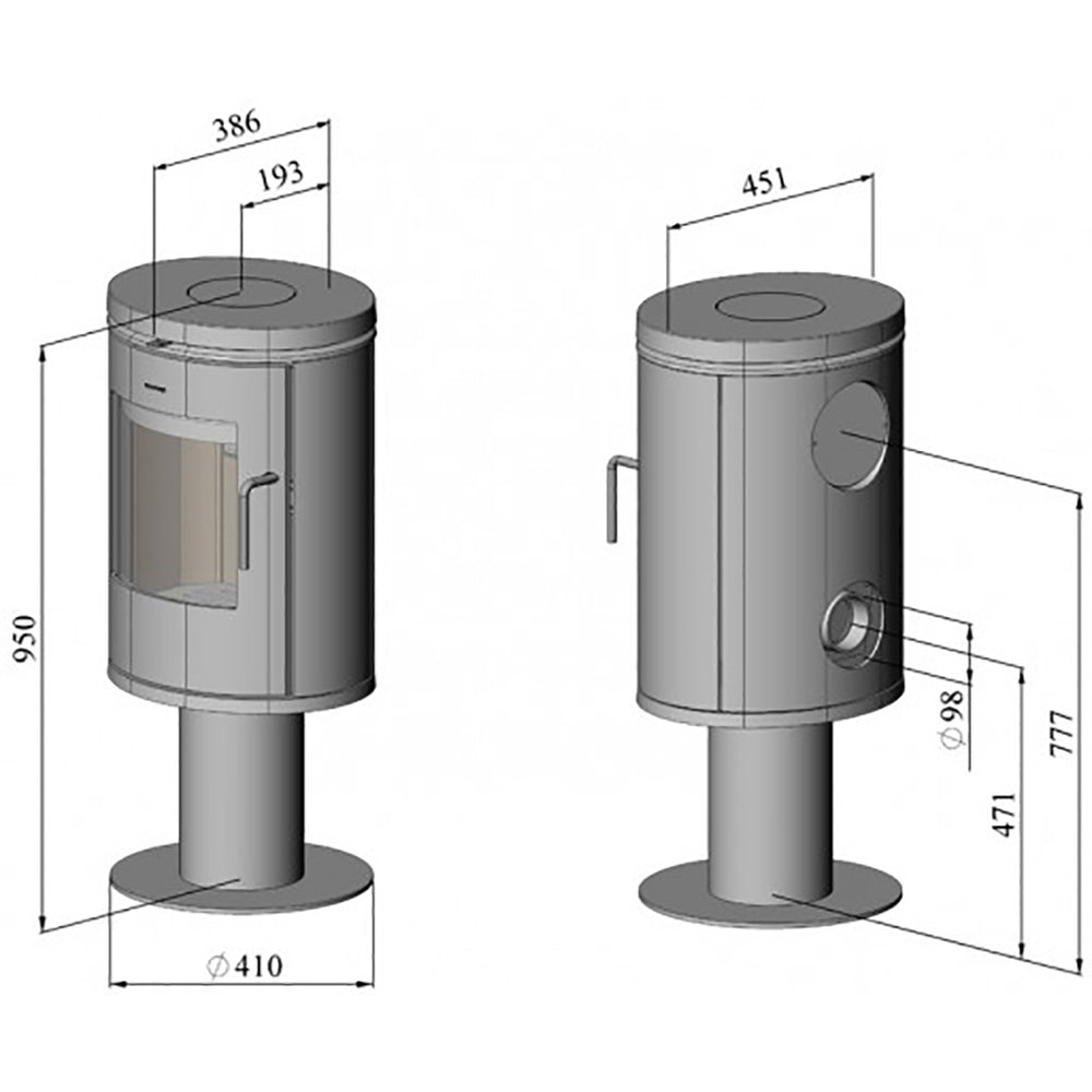 Morso 6143 Wood Burning Ecodesign Logstore Stove