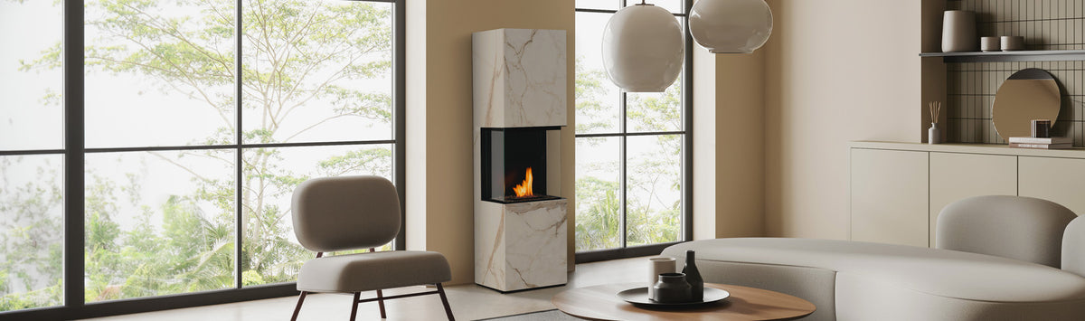 Rock Freestanding Bioethanol Fireplace
