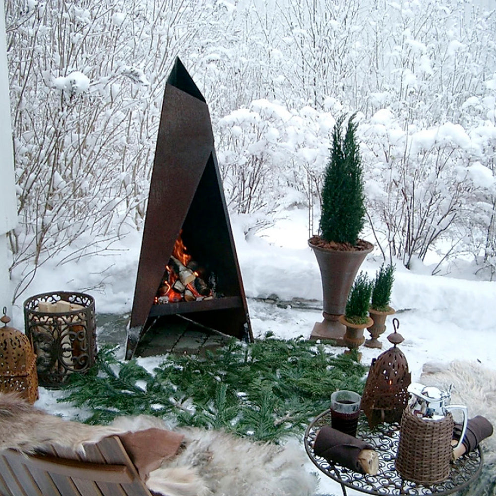 Heta Tipi Large Steel Terrace Warmer | Outdoor Fires